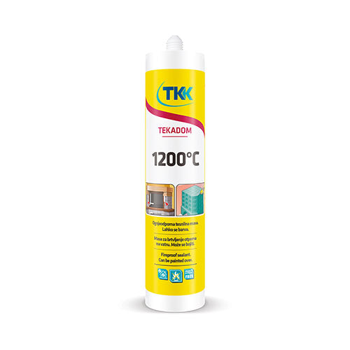 SIGILLANTE TEKADOM 1200Â°C REFRATTARIO 300 ml - Grigio scuro TKK - BricoBravo