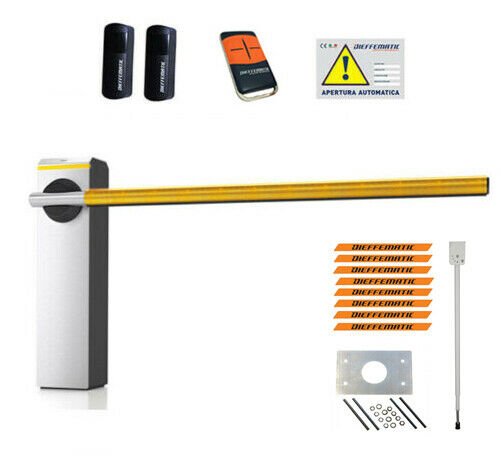 KIT AUTOMAZIONE BARRIERE BARRIERA ASTA 5 METRI AUTOMATICA STRADALE 24V - BricoBravo