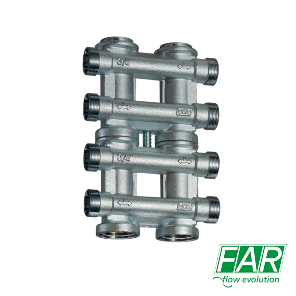 Collettore Complanare 1" FAR 3751 Derivazione 6+6 - BricoBravo