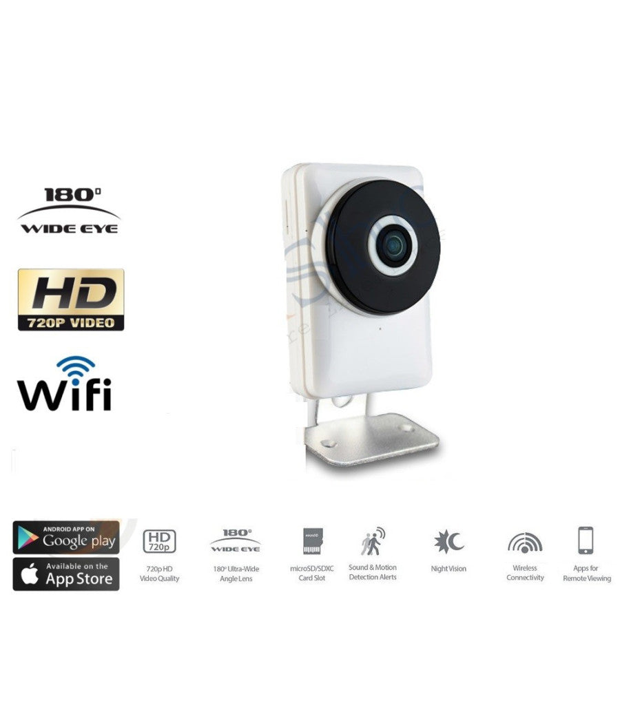 Trade Shop - Telecamera Ip Cam 1 Mpx 720p Wireless Wifi Registra Micro - BricoBravo