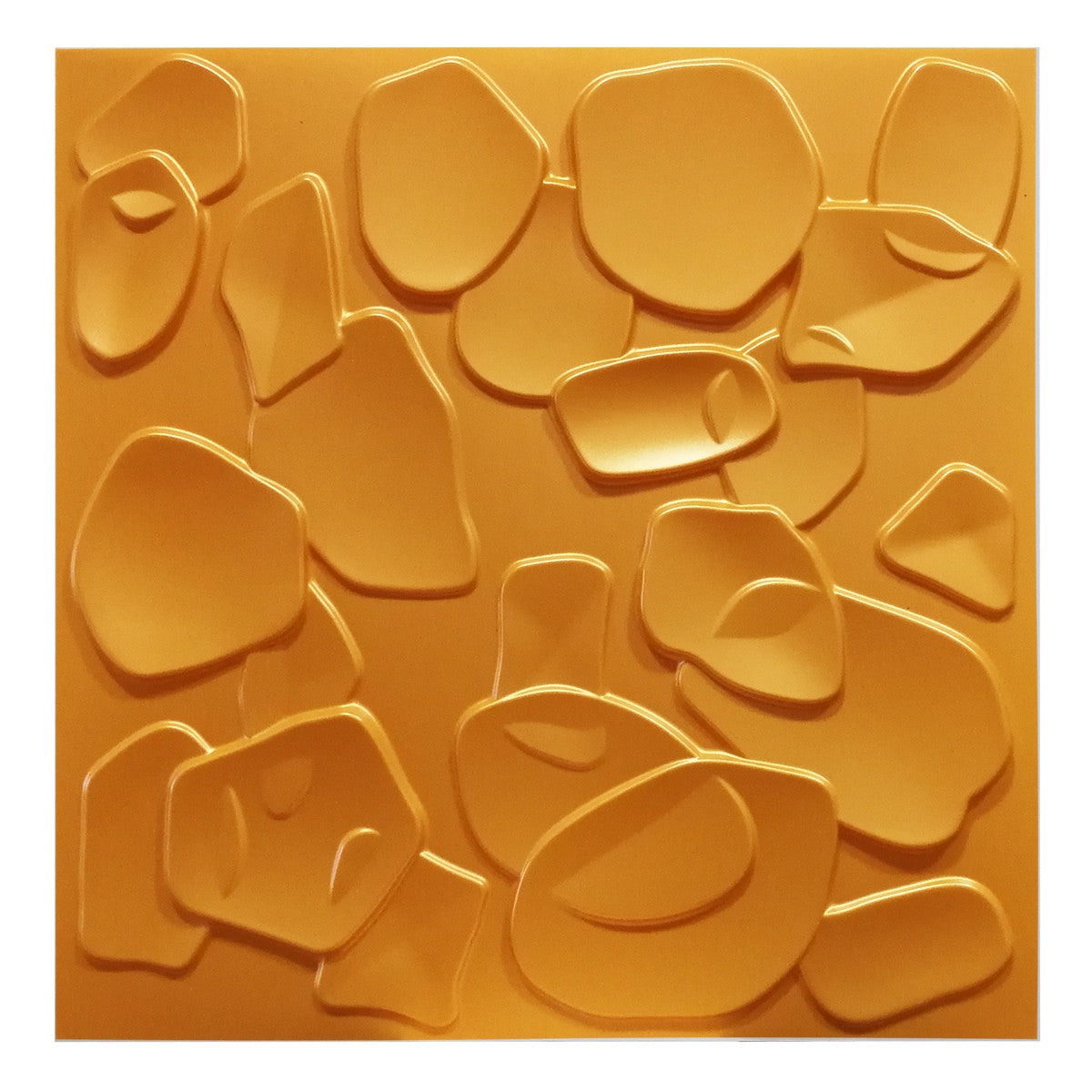 CORAL SEA giallo-metal-opaco - Pannello parete in PVC a rilievo 3D - 5 ...