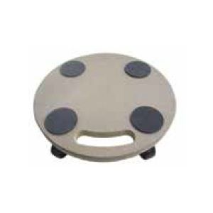 Pedana tonda diametro 30cm con 4 ruote pivotanti - BricoBravo