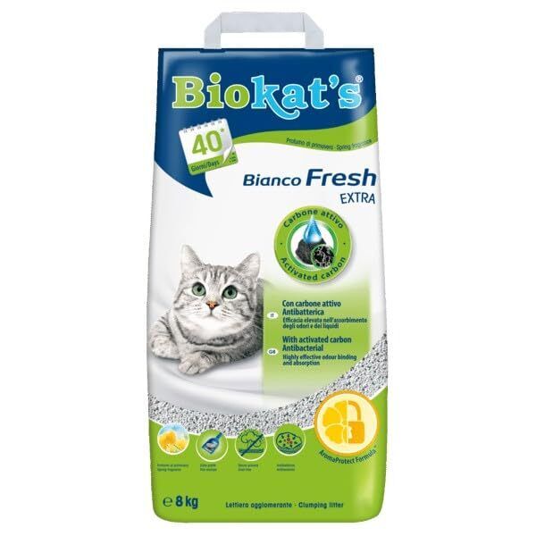 Biokat's Bianco fresh extra con carbone attivo antibatterica profumata ...