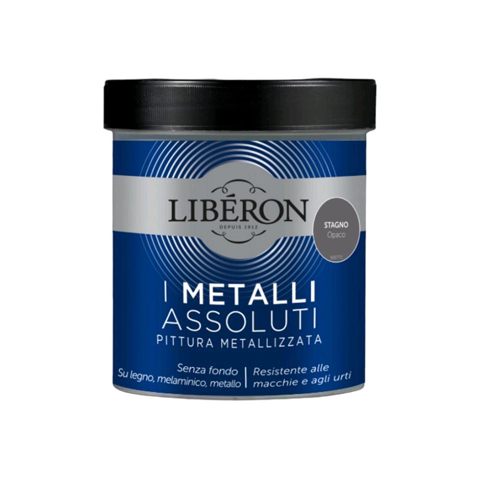 Liberon Pittura Vernice Metallizzata per Mobili Colore Stagno Opaco 50 ...
