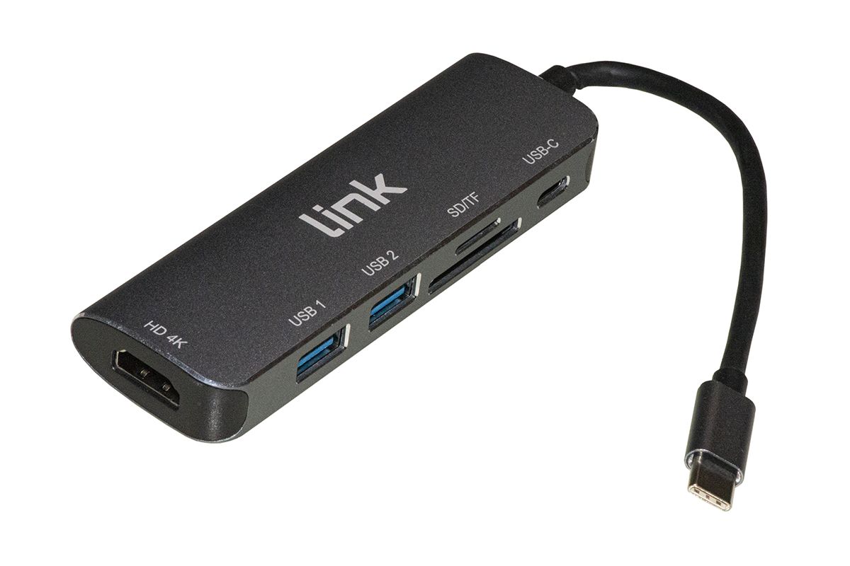 Link docking station usb-c con 6 porte - LKDOCK6 - BricoBravo