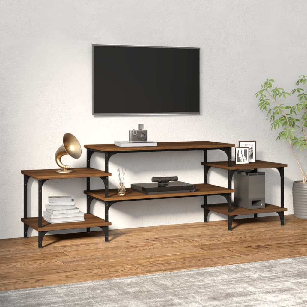 Mobile Porta TV Rovere Marrone 157x35x52 cm Legno Multistrato 826324 ...