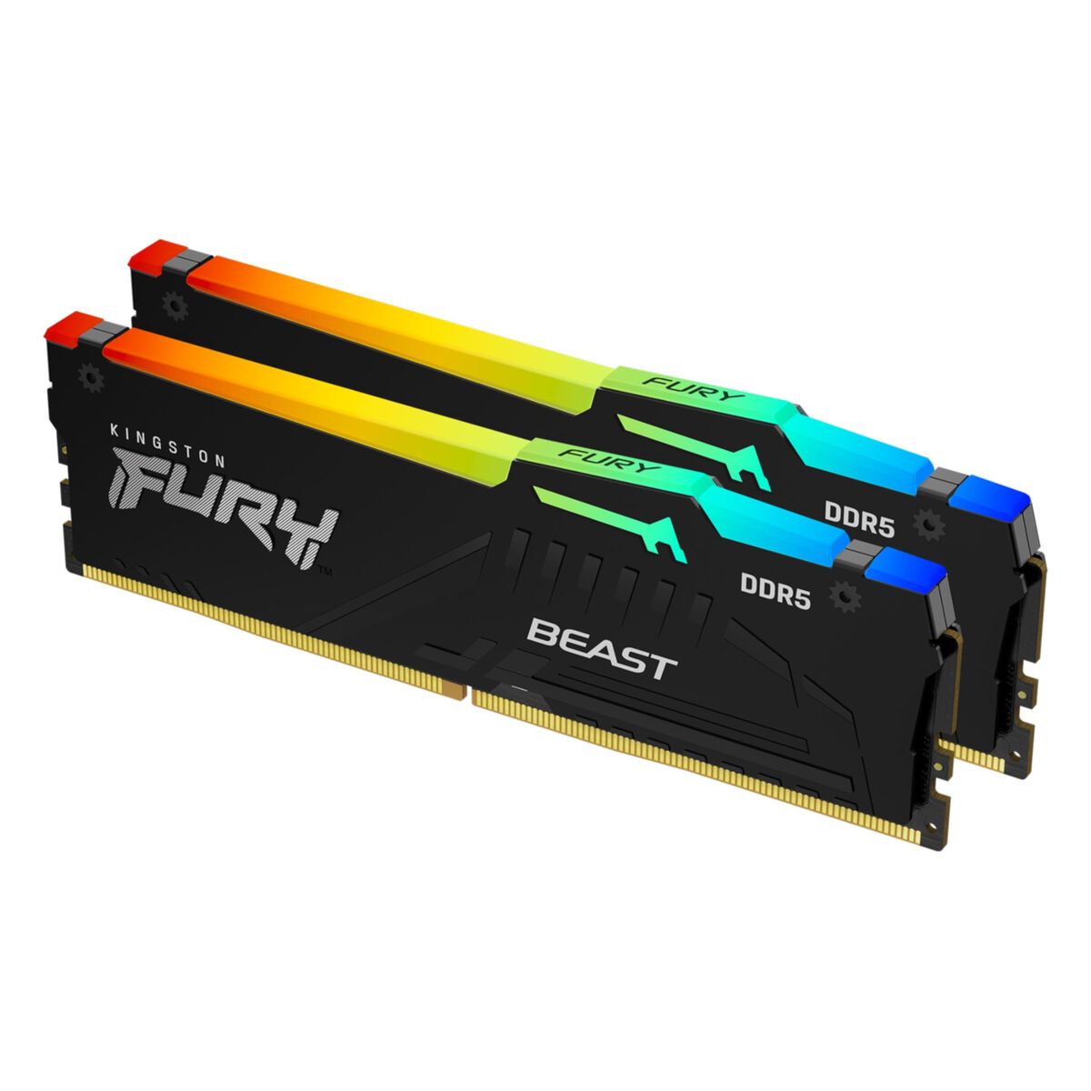 DDR5 64GB KIT 2x32GB PC 6000 Kingston FURY Beast RGB EX KF560C36BBEAK2 ...
