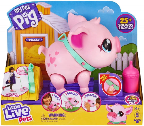 Moose - Little Live Pets My Pet Pig Piggly Pink - BricoBravo