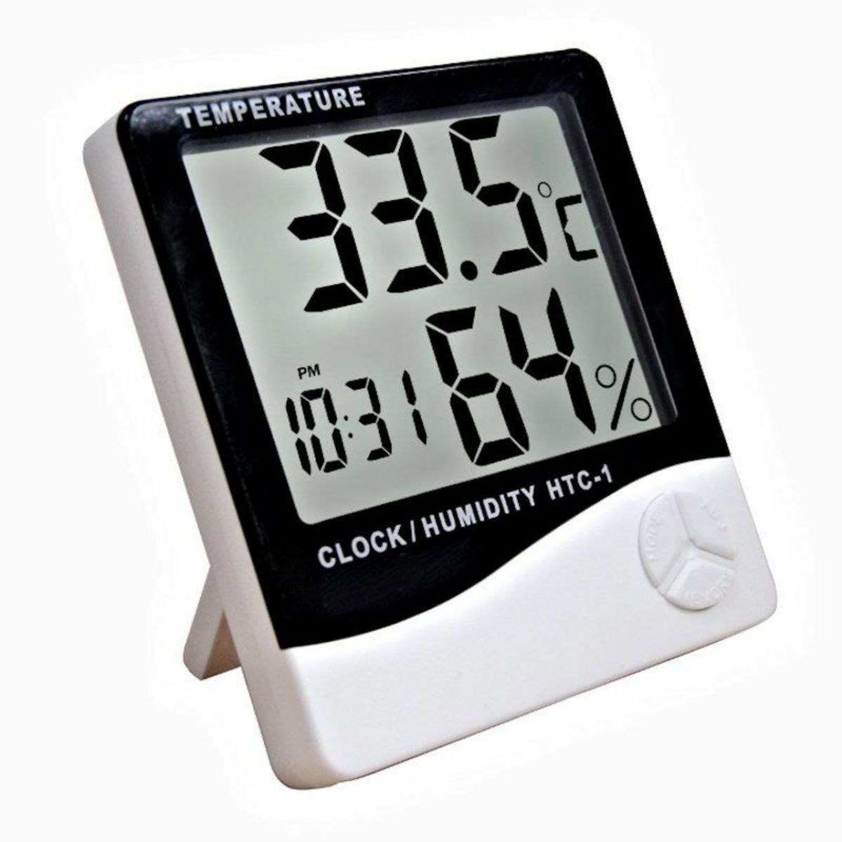 Termometro Igrometro Orologio Datario Digitale HTC-1 Temperatura Ambie ...