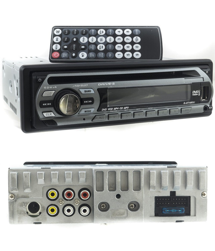 Trade Shop - Autoradio Stereo Per Auto Radio Fm Mp3 Sd Usb Dvd Cd Aux ...