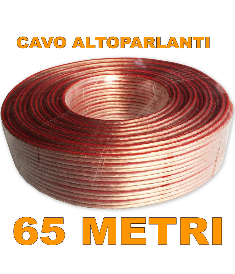 Trade Shop - Cavo Per Altoparlanti Matassa Bobina Filo Bipolare Audio ...