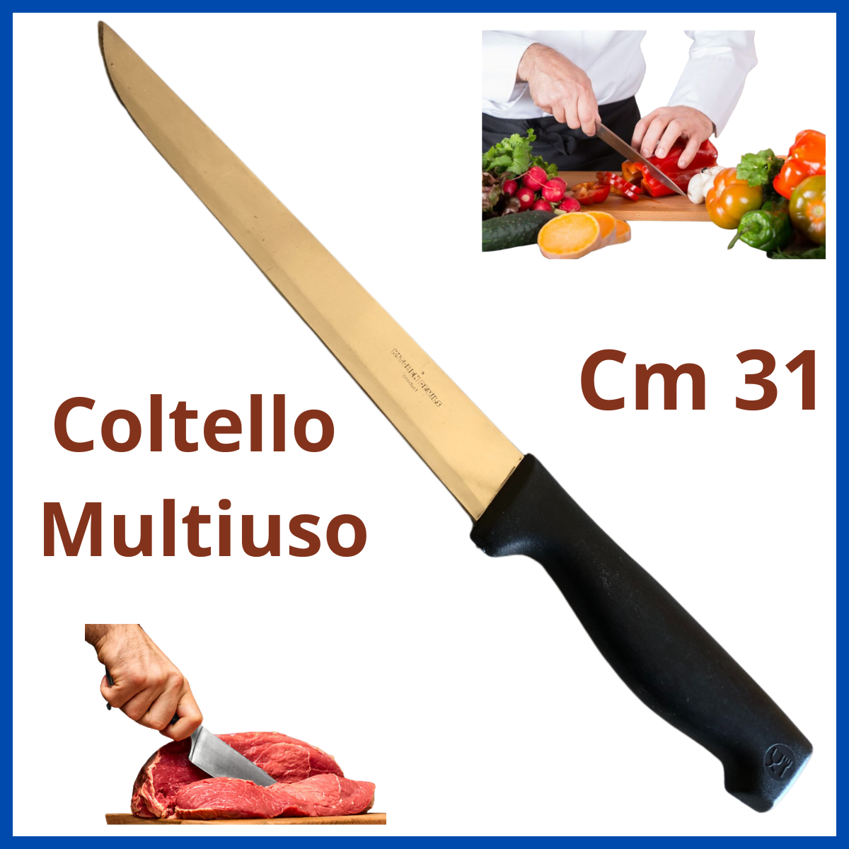 Coltello da cucina professionale coltelli multiuso da tavola in acciai ...
