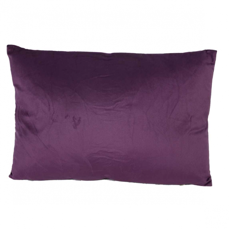 Cuscino velluto viola rettangolare cm35x50h10 - BricoBravo