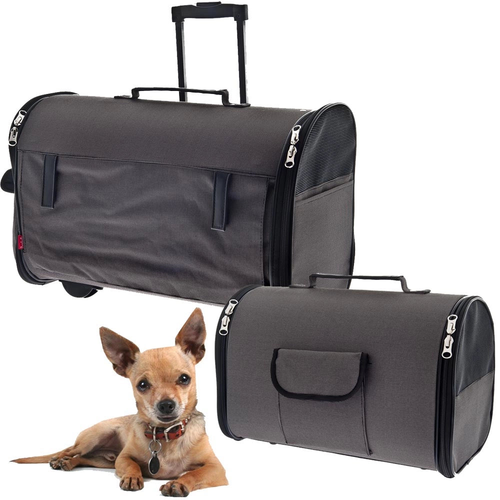 Fuss dog borsa e trolley per cani e gatti 2 in 1 sally trolley & bag ...