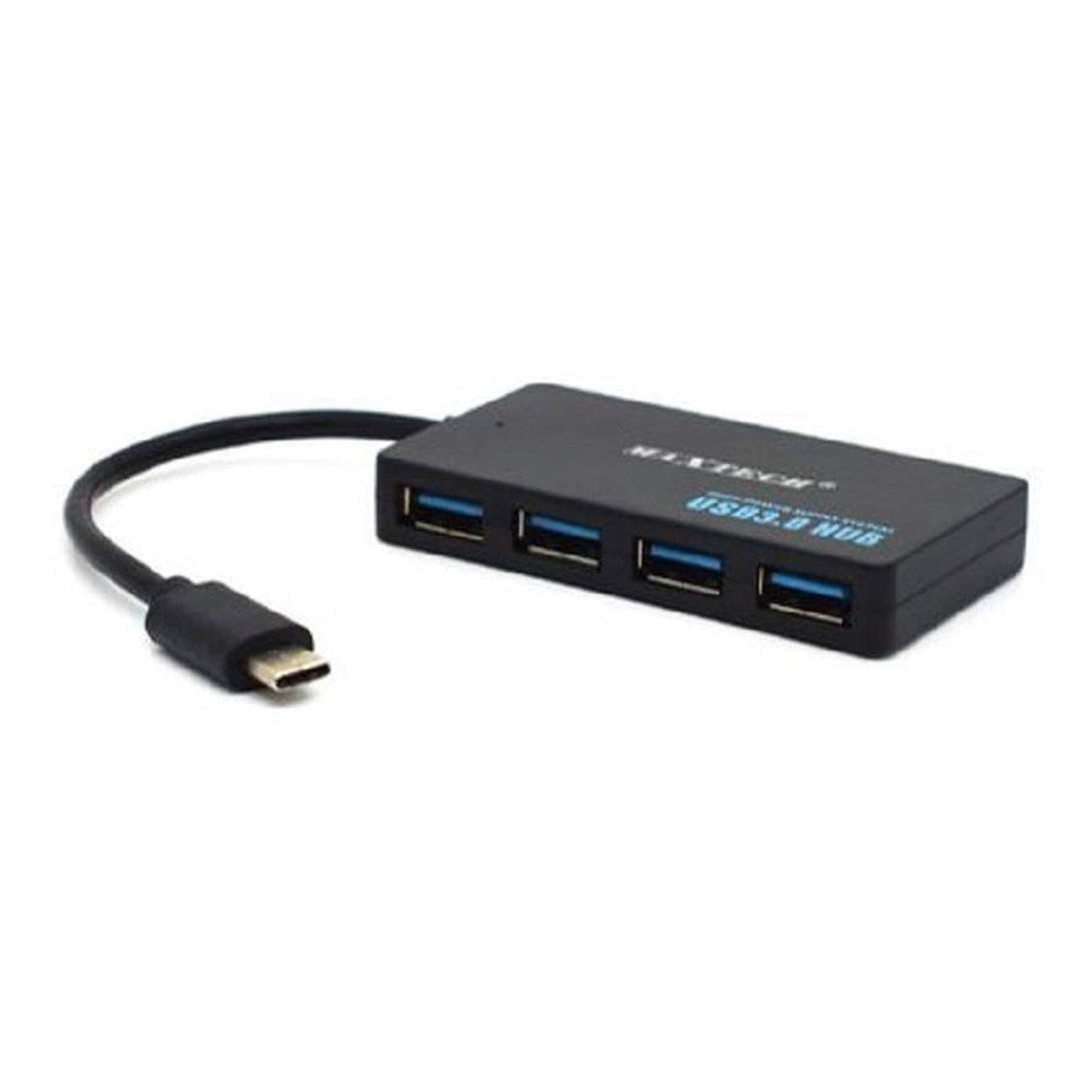 Hub Porta Type-c 4 Porte Usb Splitter Adattatore Pc Laptop 10 Cm Maxte ...