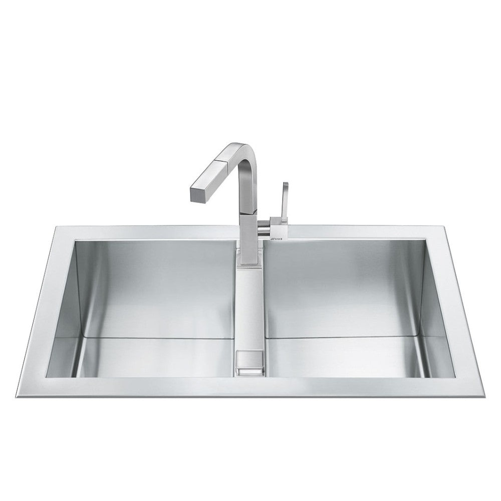 Lavello incasso 86x50 cm 2 vasche inox - BricoBravo