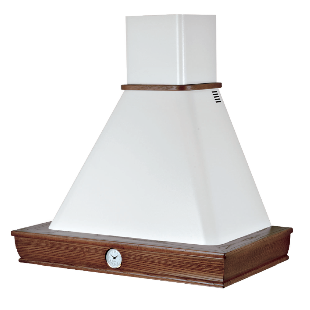 Cappa cucina rustica bianca FOSCA con cornice in legno comprensivo di ...