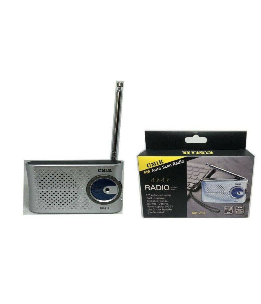 Trade Shop - Mini Radio Fm Mk-219 Radiolina Lettore Stereo Auto Scan P ...