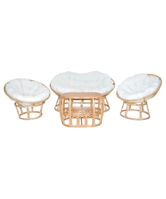 Salotto PAPASAN SET 4 PZ. Con CUSCINI - BricoBravo